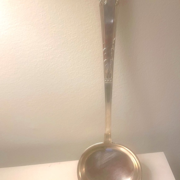 Dining | Antique Russian Silver 875 Large Soup Ladle Marked Hb 825 ...